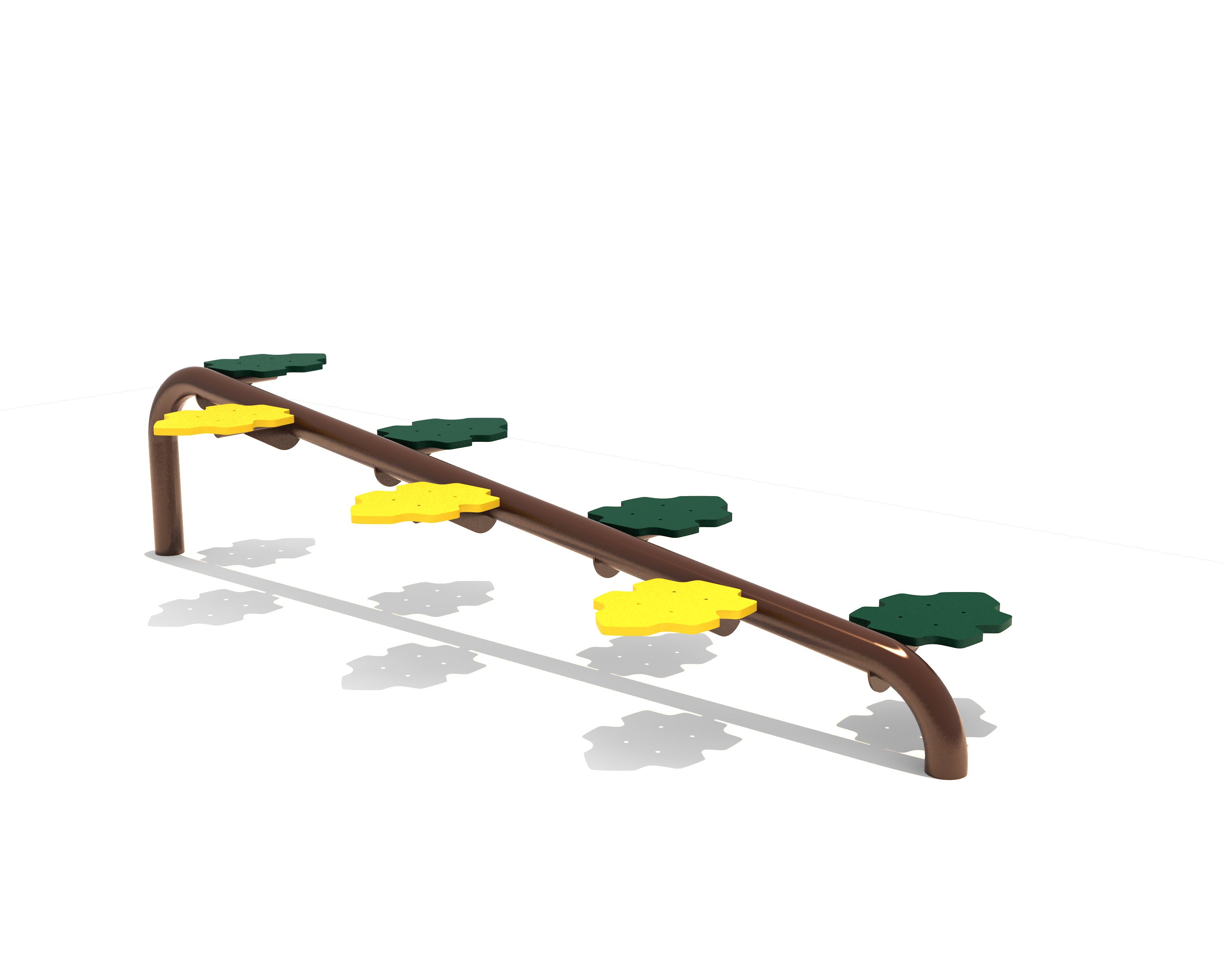 Playground Equipment - Inclined Leaf Balance Beam – Kinetic Recreation