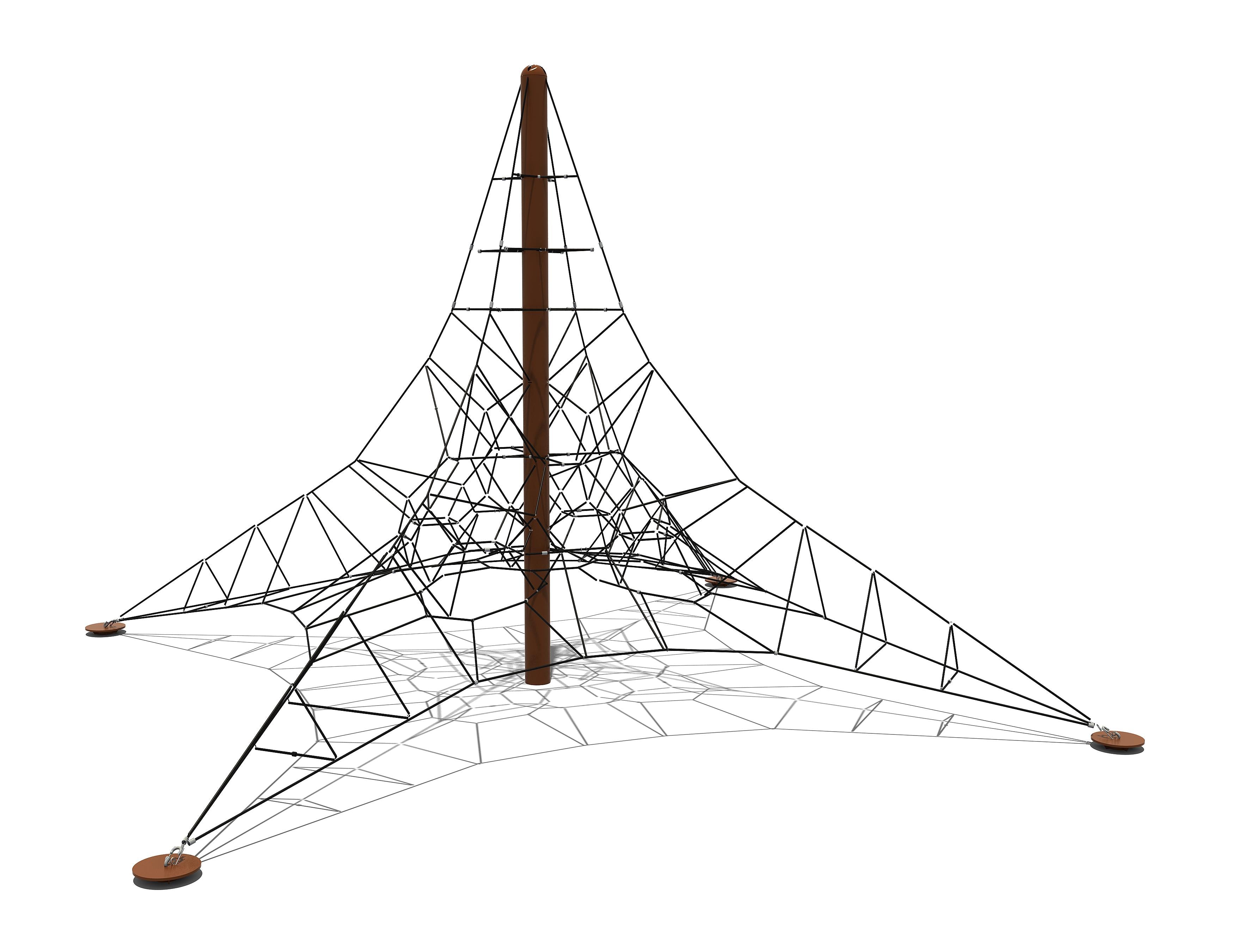 14' Pyramid Playground Net Climber – Kinetic Recreation