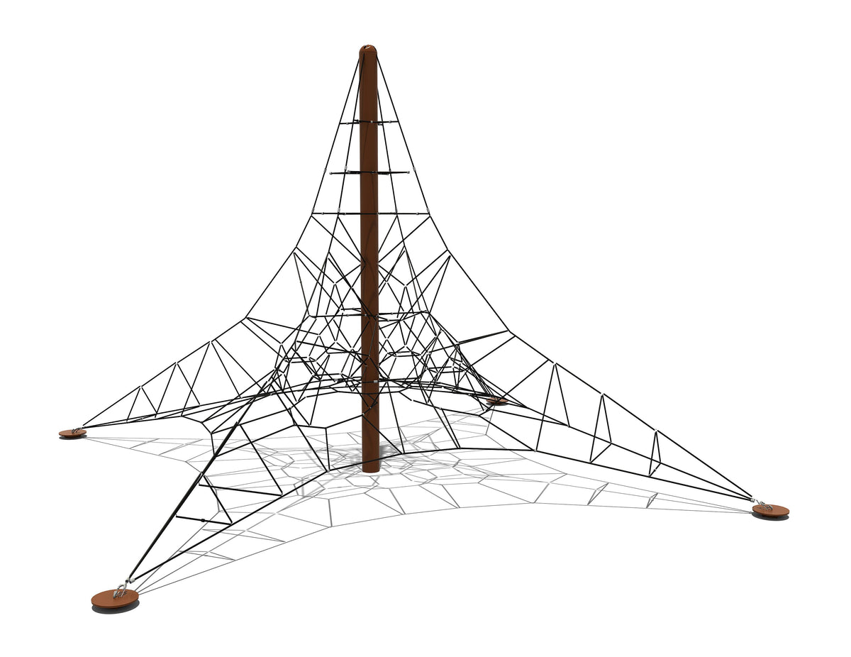 14' Pyramid Playground Net Climber – Kinetic Recreation