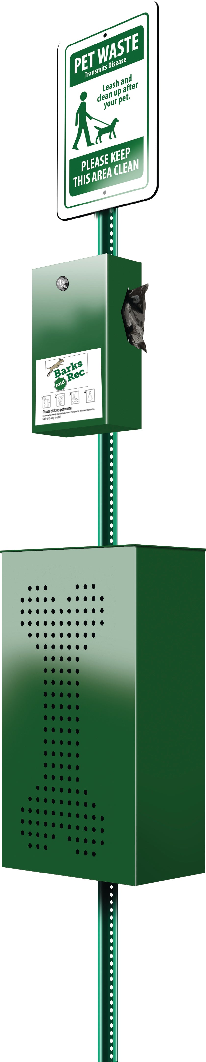 Pet Waste Station- Dog Park Series – Kinetic Recreation